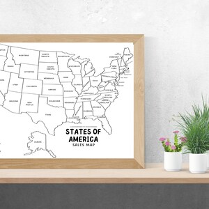 US Sales Map, US Map Printable, Business Tracker, Small Business ...