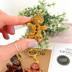 Gingerbread Man Keyring, Christmas Keychain, Biscuit Keychain ...