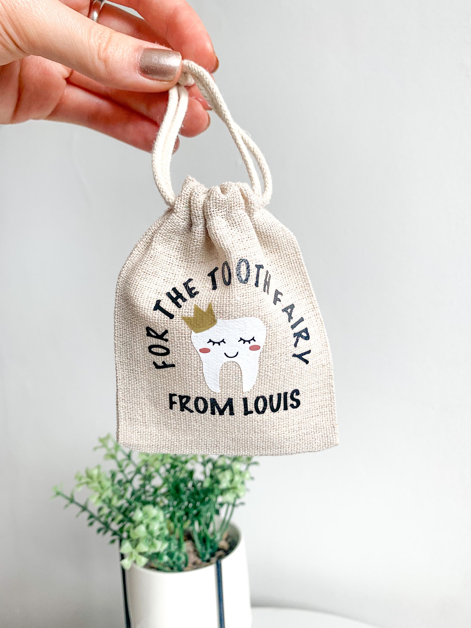 Personalised Tooth Fairy Bag Tooth Fairy Keep Sake Coin - Etsy