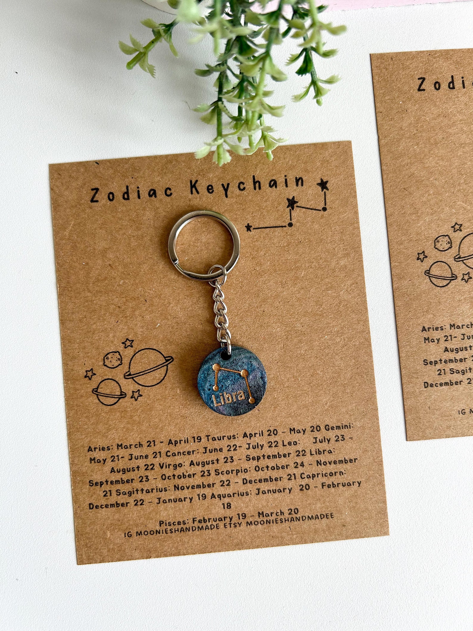 Zodiac Keyring, Astrology Gifts, Star Sign Gifts, Birthday Gifts for ...