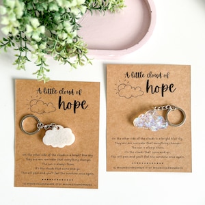 Cloud Keychain, Pick Me up Gift, Positivity Gift, Mental Health Gift ...