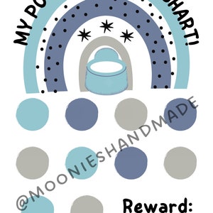 Potty Training Chart Printable, Rainbow Potty Training Chart, Kids ...