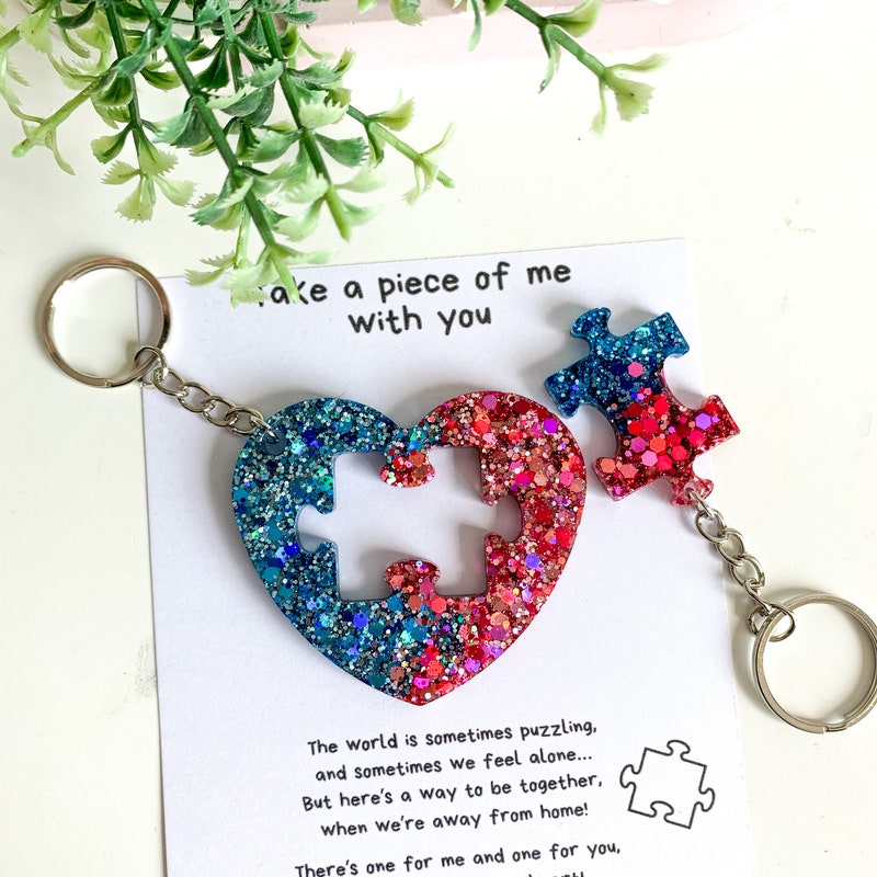 Puzzle Keychain - Etsy