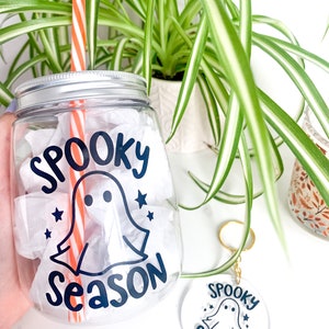 Spooky Season Keychain, Halloween Keychain, Autumn Keychain, Ghost ...