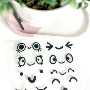 Face Stickers, Cute Vinyl Decals, Decal Bundle, Fun Bedroom Decor ...