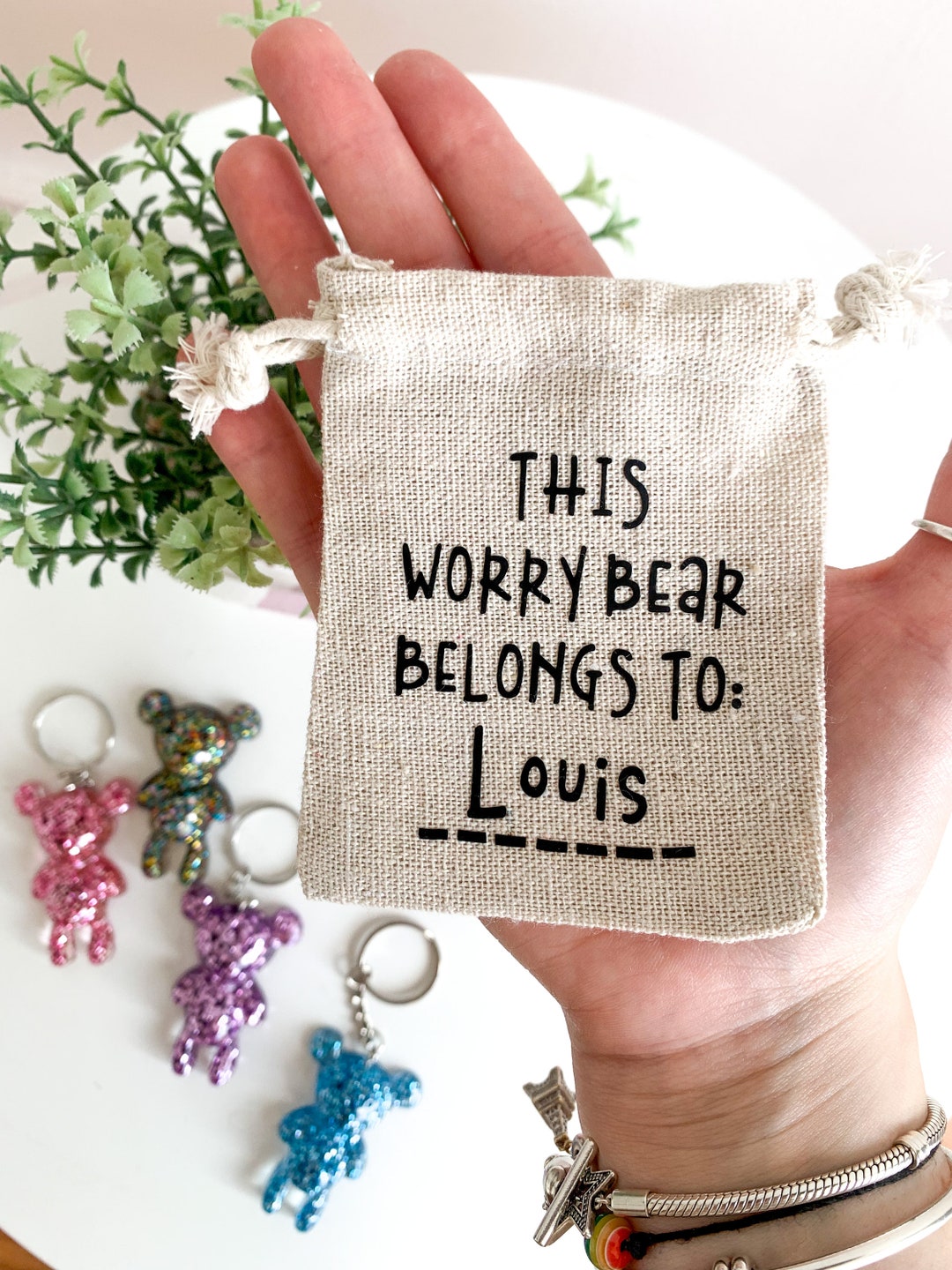 Worry Bear Bag, Pocket Pal Accessories, Teddy Accessories, Comfort Bag ...
