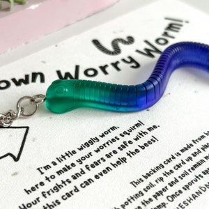Worry Worm, Anxiety Relief Gift, Pocket Hug, Stress Relief Gift, Gifts ...