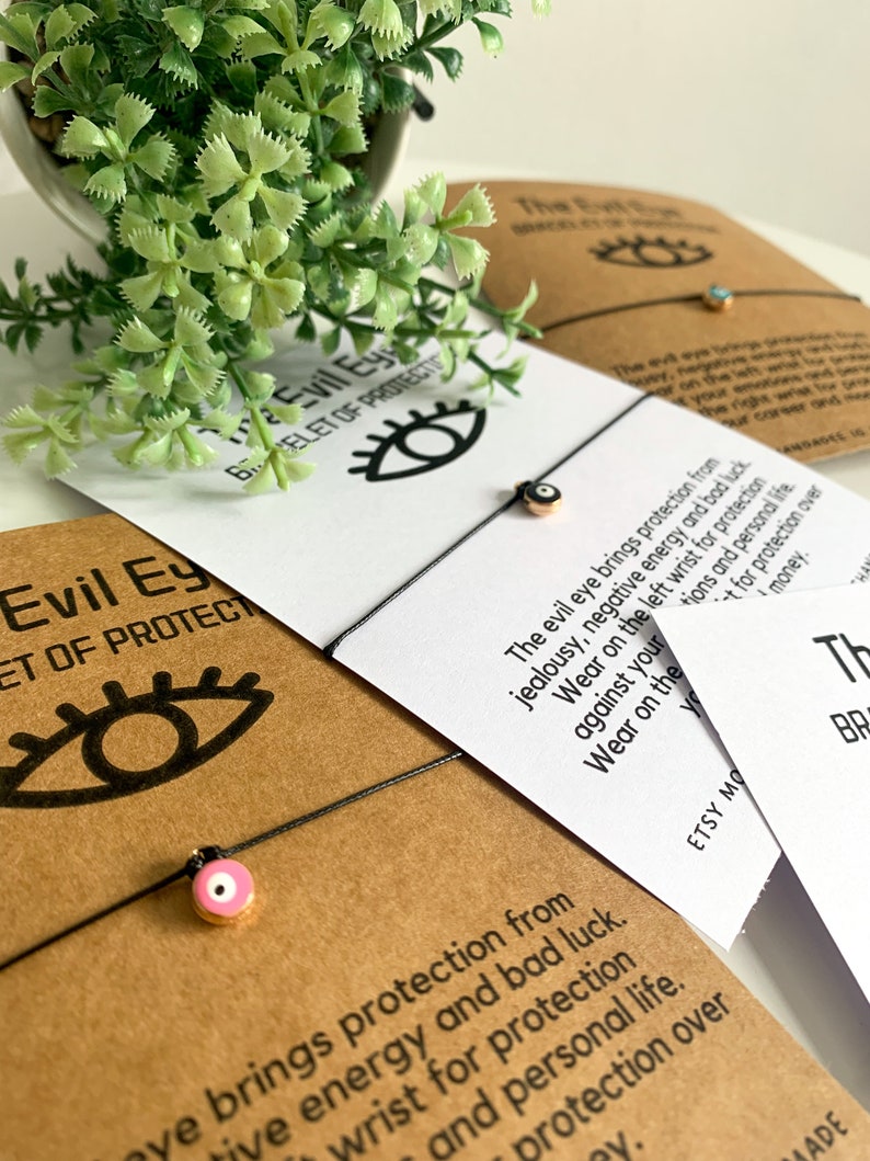 Evil Eye Wish Bracelet Evil Eye Gift Good Luck Gifts Greek - Etsy