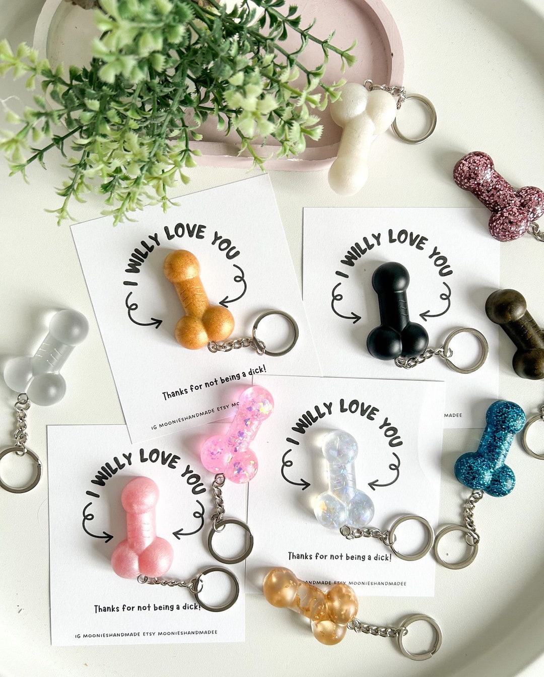 Willy Keyring, Friendship Gift for Her, Funny Birthday Gift, Rude ...