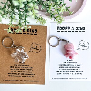 Dinosaur Keyring, Adopt A Dinosaur, Funny Keychain, Triceratops ...