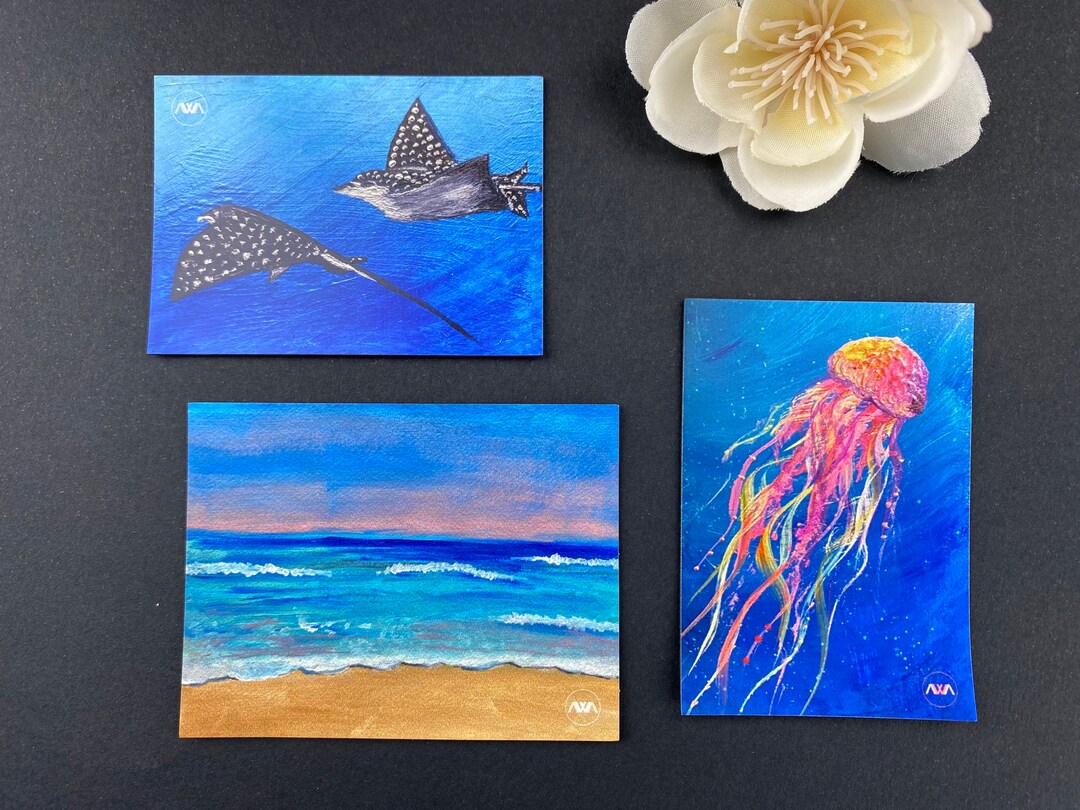 Ocean Magnet 3 Pack - Original Art - Etsy