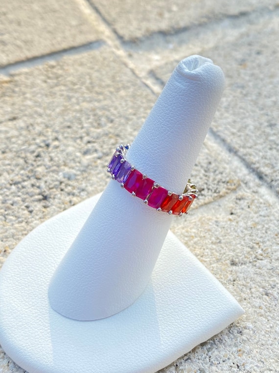 Wedding silver color ring - Gem