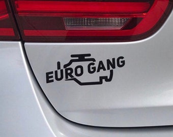 Euro Car Sticker - Etsy