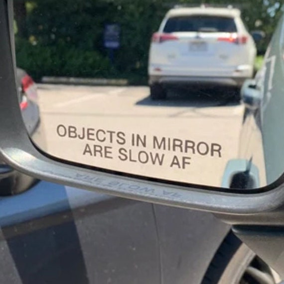 Objects in Mirror Sticker - Etsy