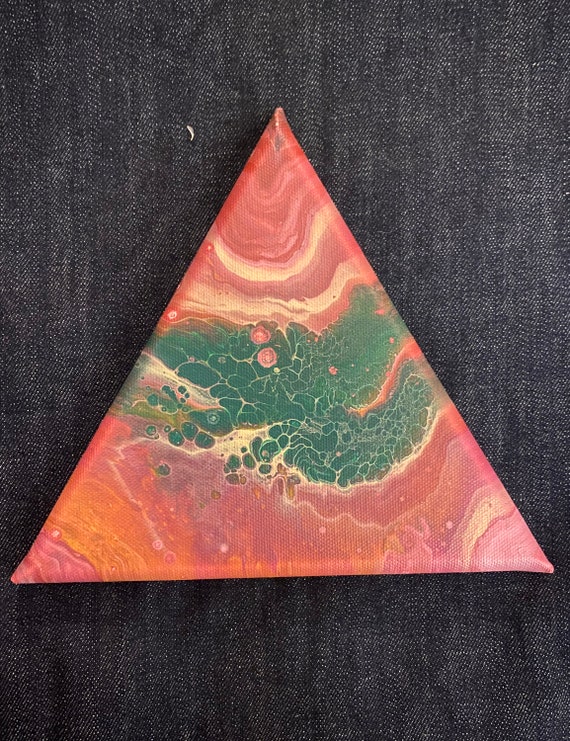 Pink Fluorescent Triangle - Etsy