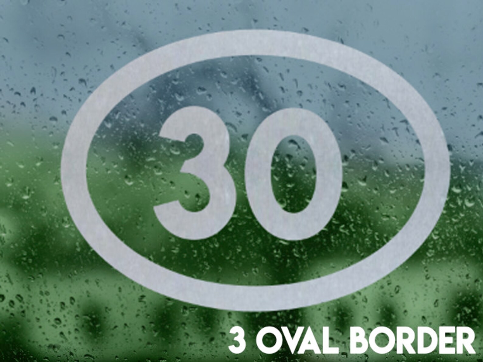 Etched Glass Style House Number Window Sticker / Decal | Etsy