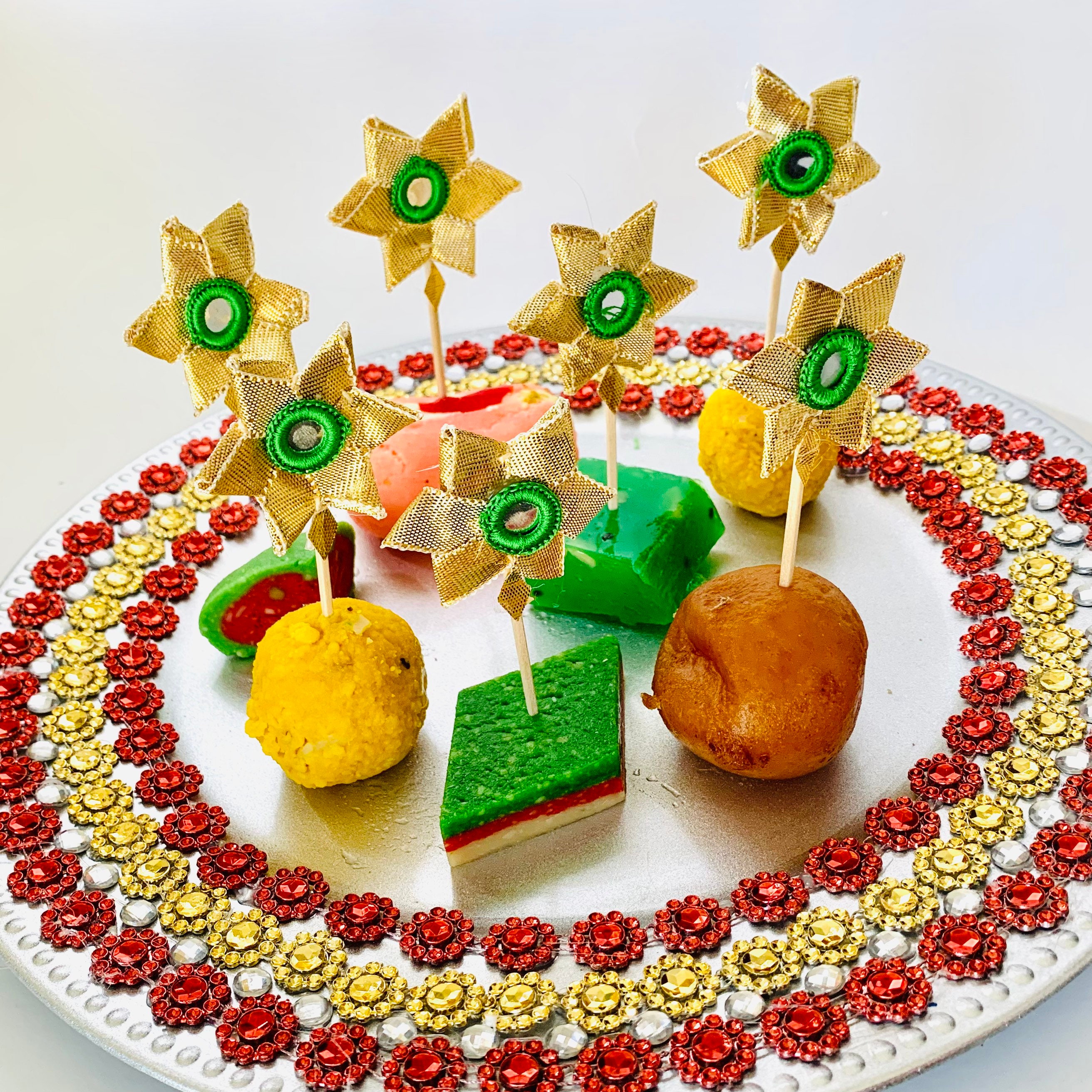 Set of 12 Mithai Picks/ Mithai Topper/ Mehndi Rasam/ Nikkah Mithai ...