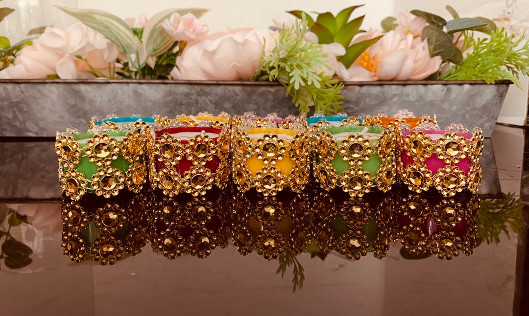 Henna Tea Light Candles: Mehndi Favor Set of 10 - Etsy