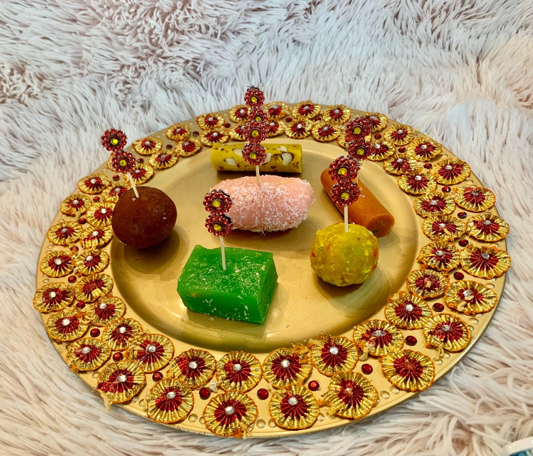 Set of 12 Mithai Picks/ Mithai Topper/ Mehndi Rasam/ Nikkah Mithai ...