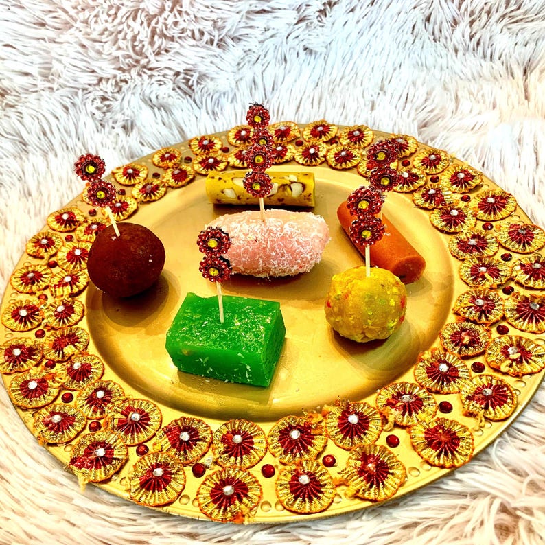Set of 12 Mithai Picks/ Mithai Topper/ Mehndi Rasam/ Nikkah Mithai ...