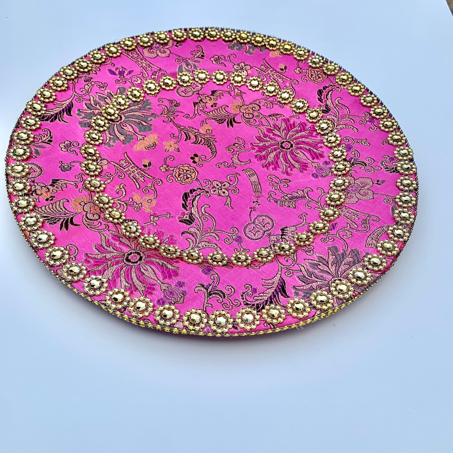 Mehndi Tray,mehndi Thaal, Pooja Tray, Pooja Thaal, Henna Thaal, Haldi ...