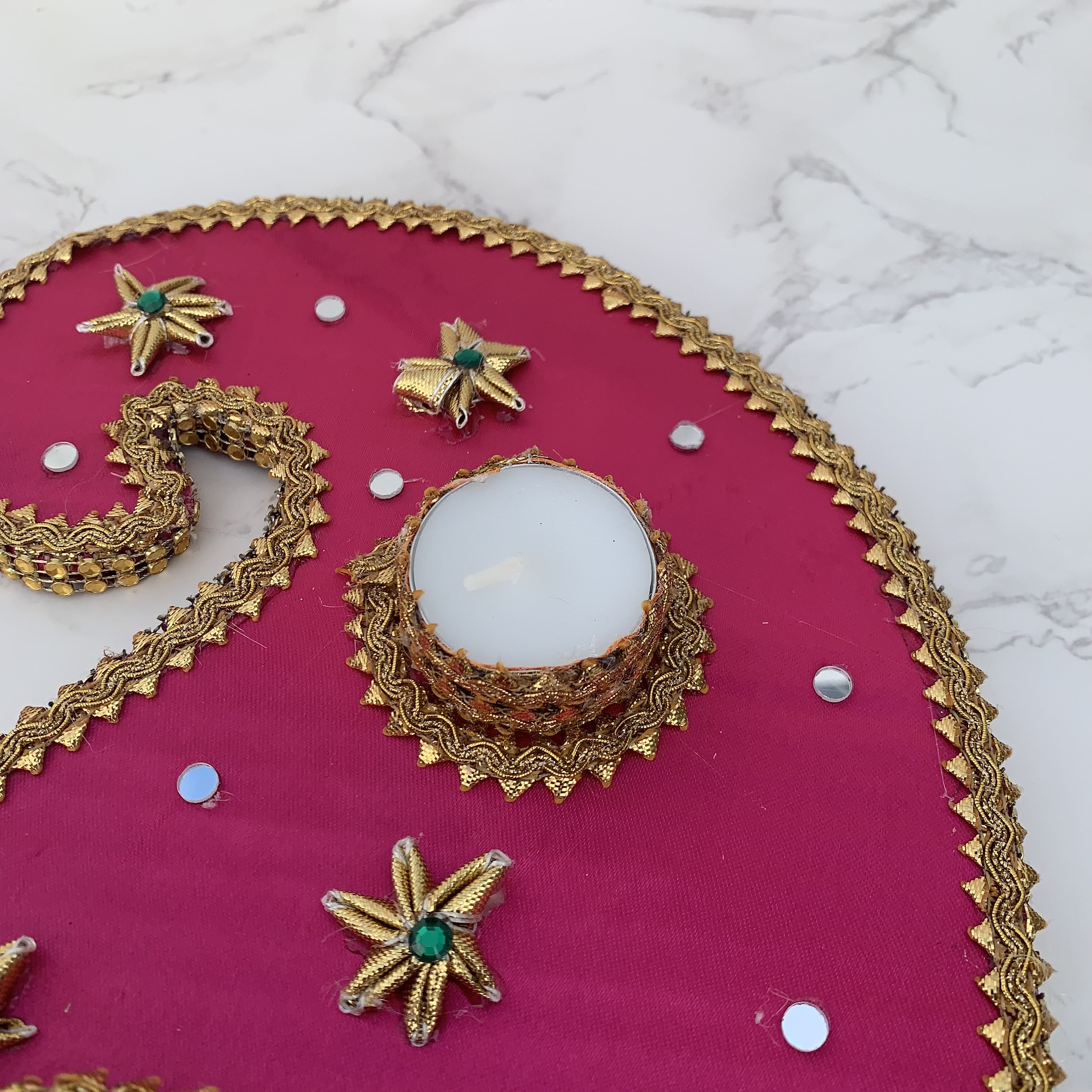 Maiyon Thaal, Mehndi Thaal, Pooja Thaal, Gota Decorated Tray - Etsy