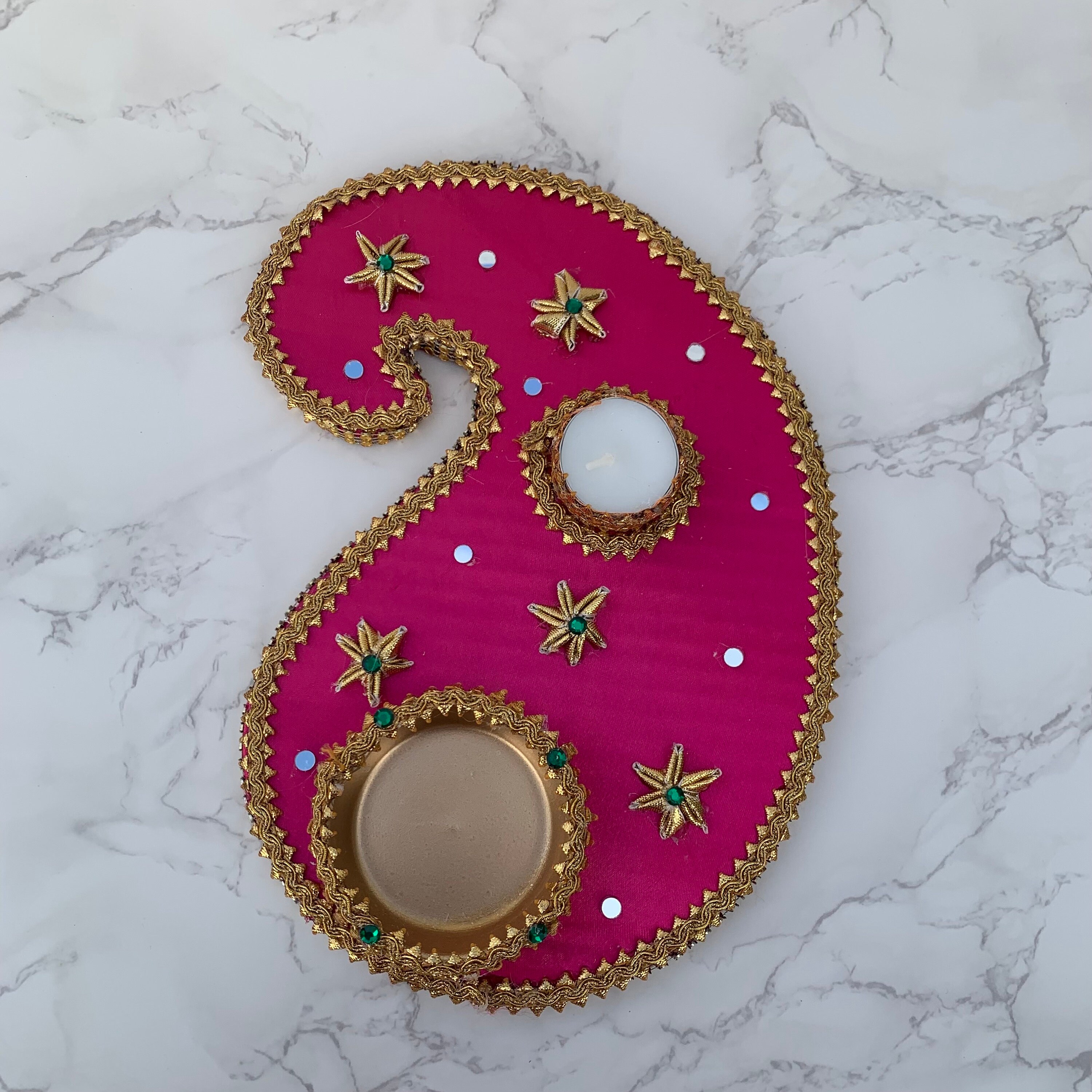 Maiyon Thaal, Mehndi Thaal, Pooja Thaal, Gota Decorated Tray - Etsy