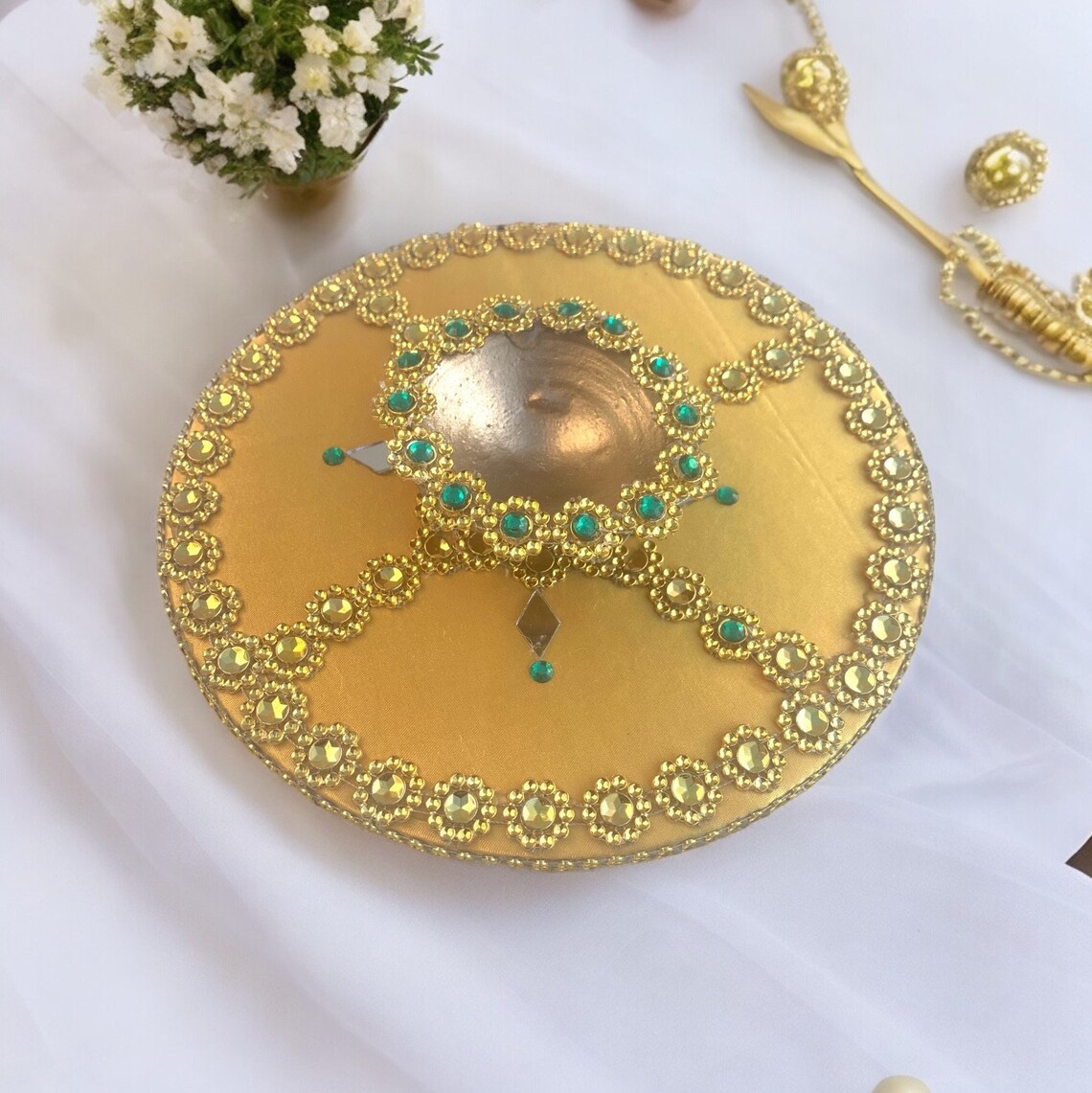 Mehndi Thaal, Mehndi Tray, Mehndi Decor, Haldi, Sangeet, Nikkah, Dholki ...