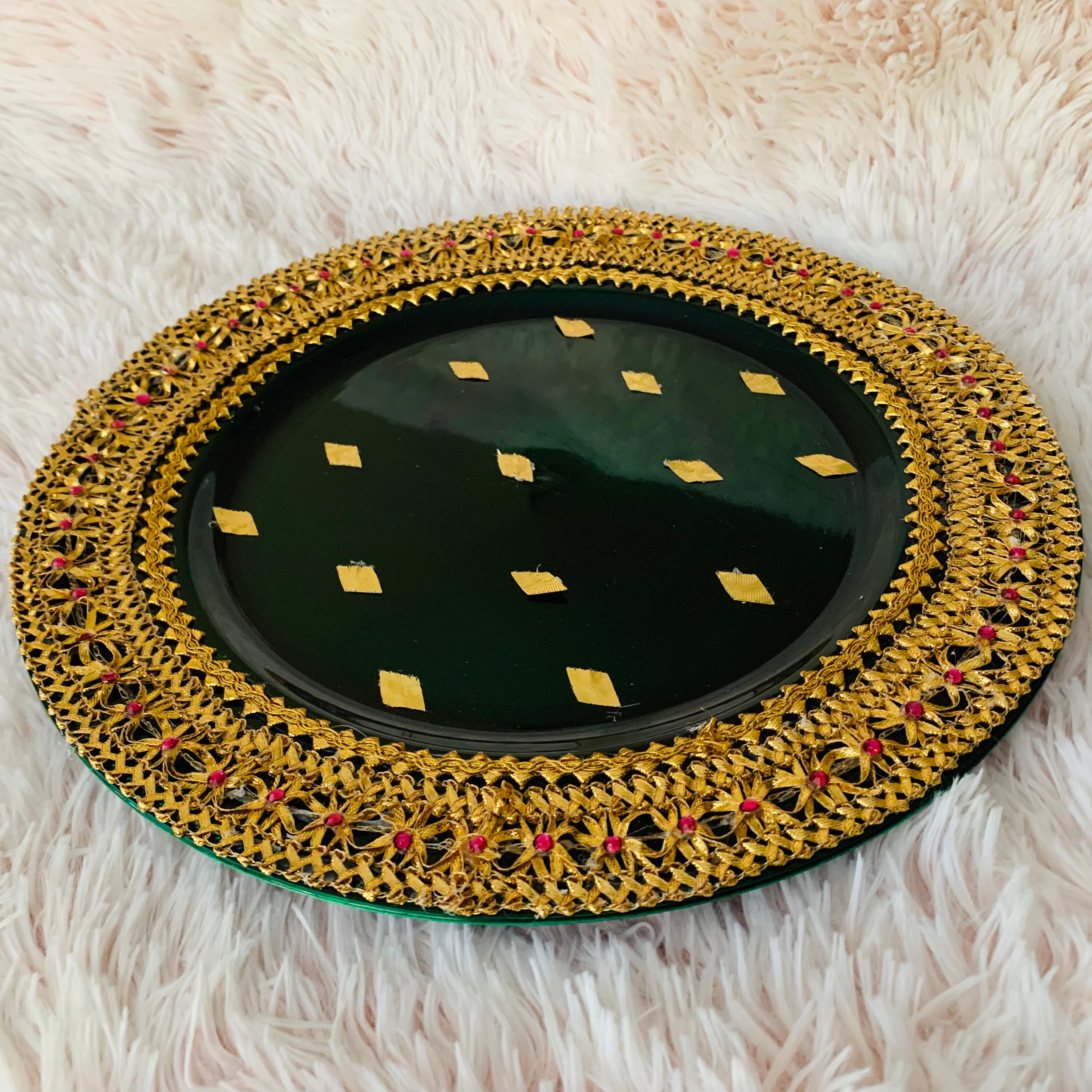 Mehndi Thaal/plate/tray Maiyon Thaal/plate/ Tray Nikkah - Etsy