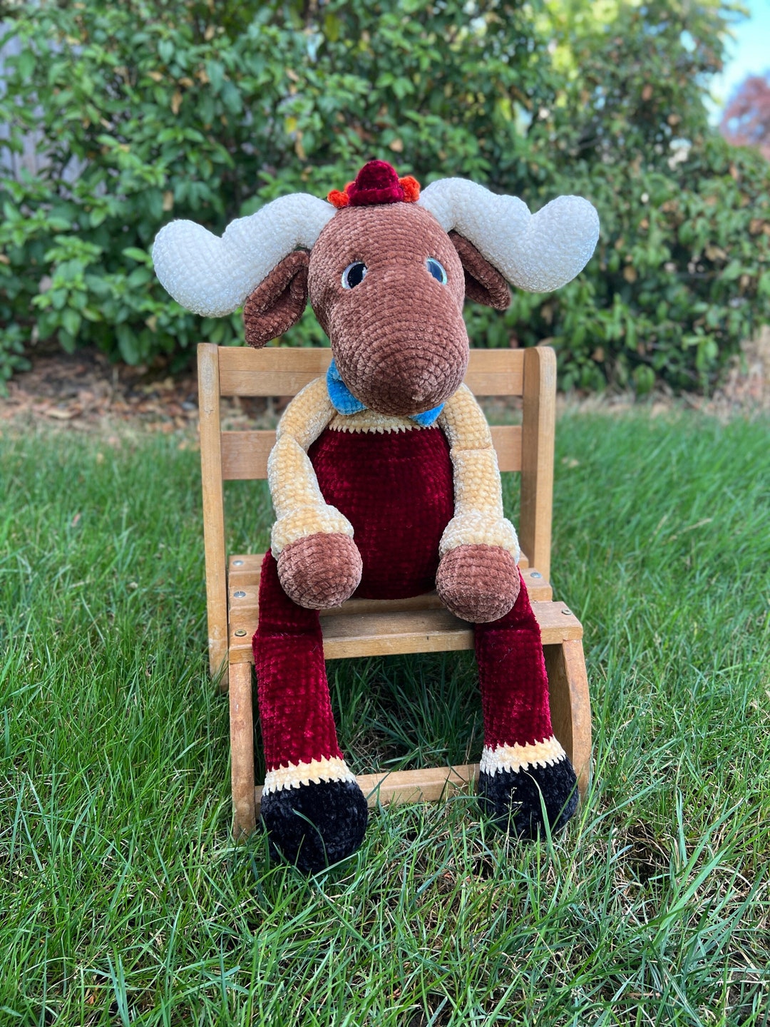 Crochet Moose Pattern - Dapper Spruce Moose - Etsy