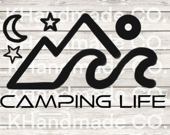 Vinyl Decal Camping Decal Custom Vinyl Sticker Funny - Etsy
