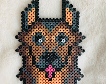 German Shepherd Perler Bead - Etsy