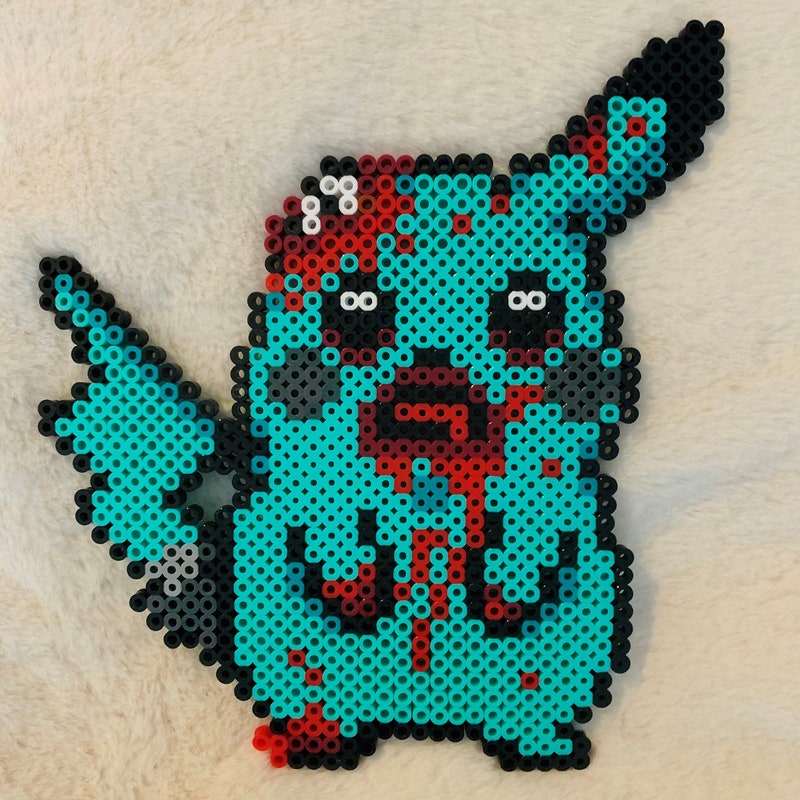 Pikachu Perler - Etsy