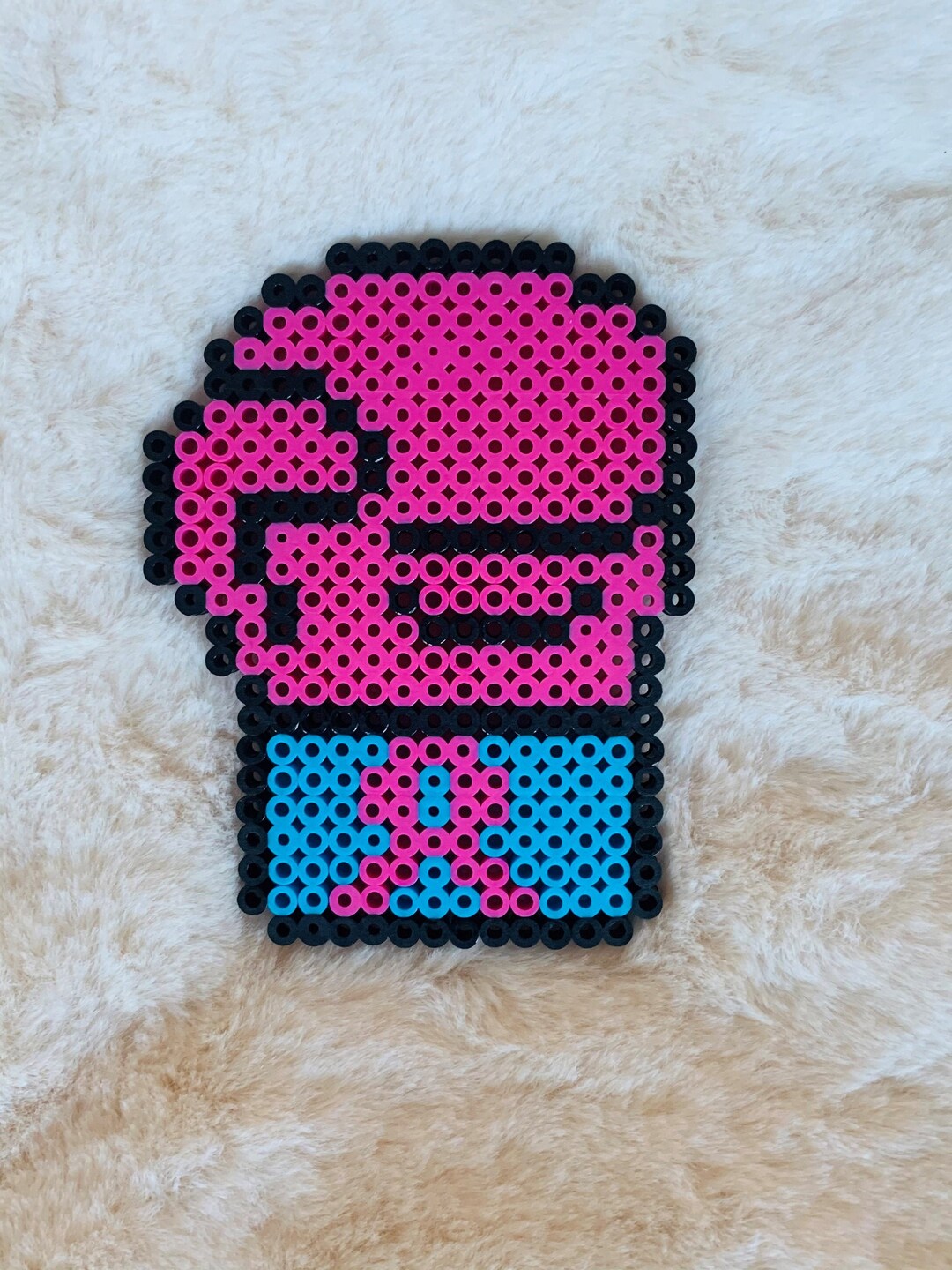 Breast Cancer Fighter Perler - Etsy