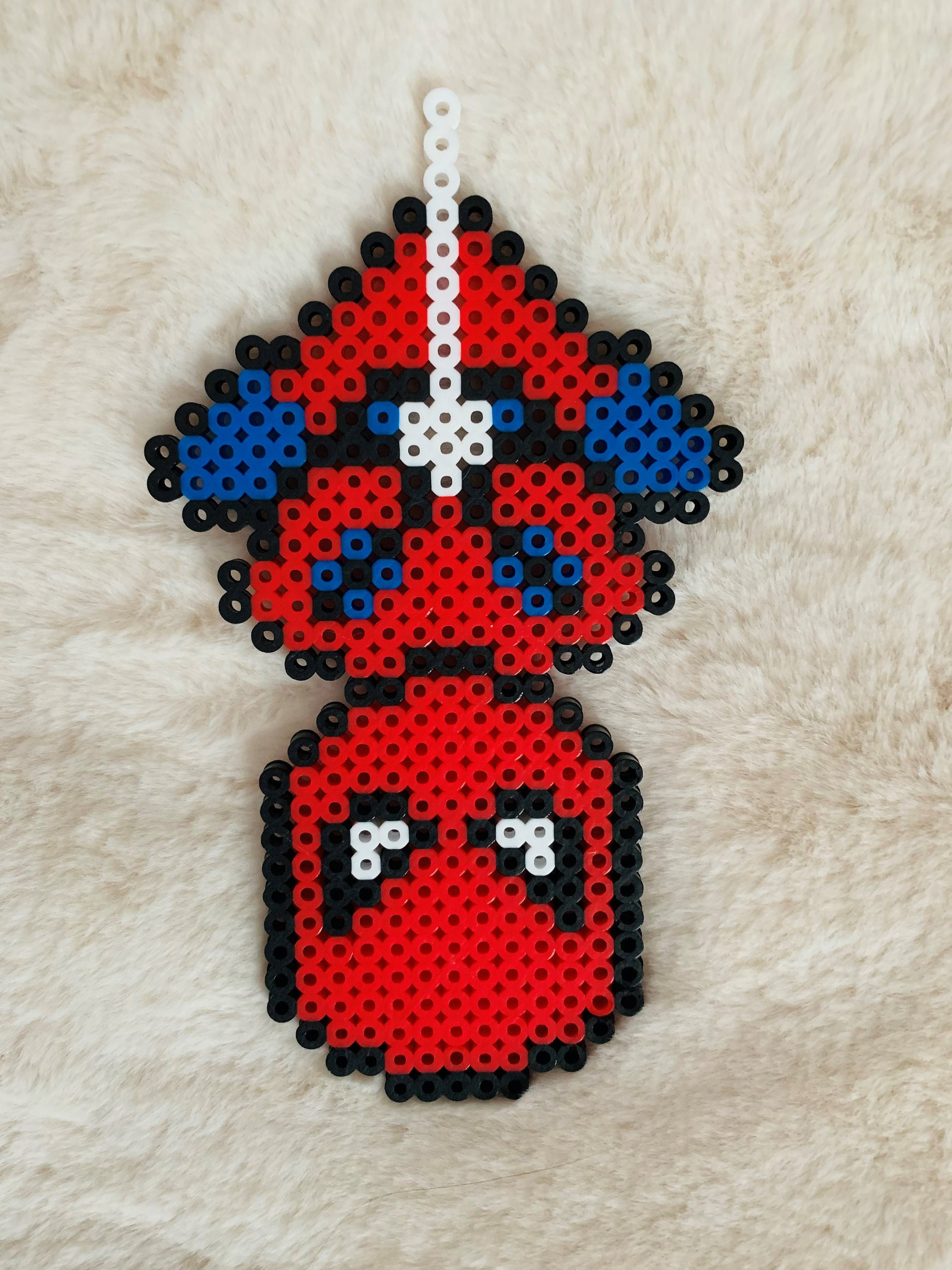 Spiderman on Web Perler - Etsy