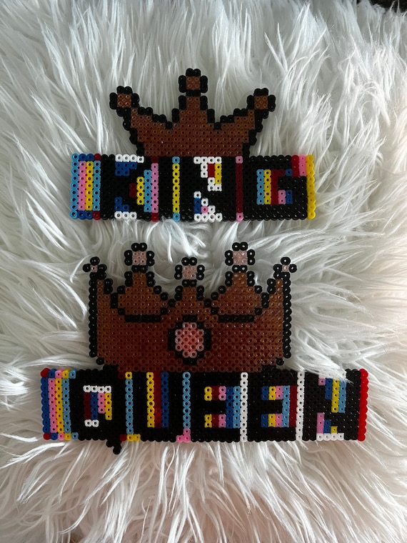 King and Queen Perler Set - Etsy