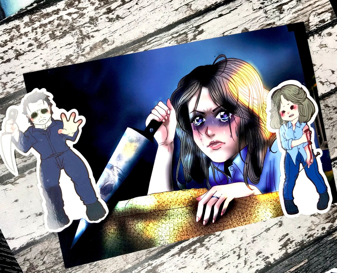 Sitter Slasher Print and Sticker Set - Etsy