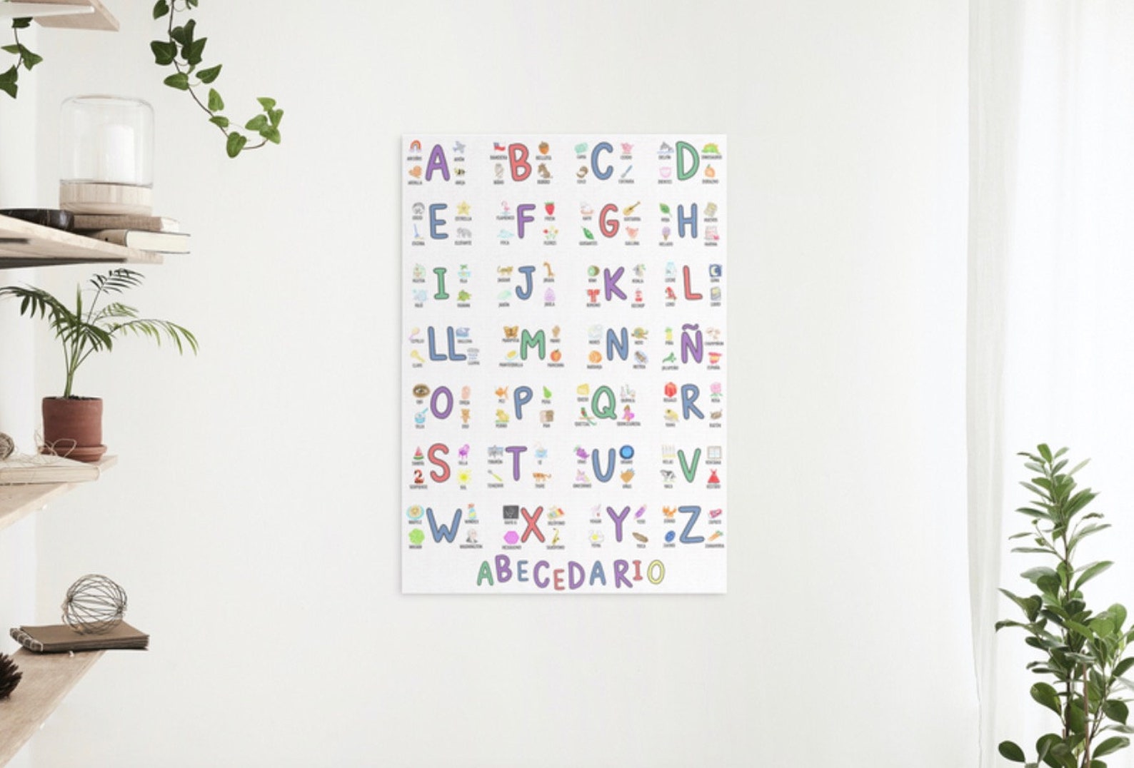 Spanish Alphabet Poster 18 X 24 Inches Standard Heavyweight Matte 6.8 ...