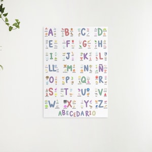 Spanish Alphabet Poster 18 X 24 Inches Standard Heavyweight Matte 6.8 ...