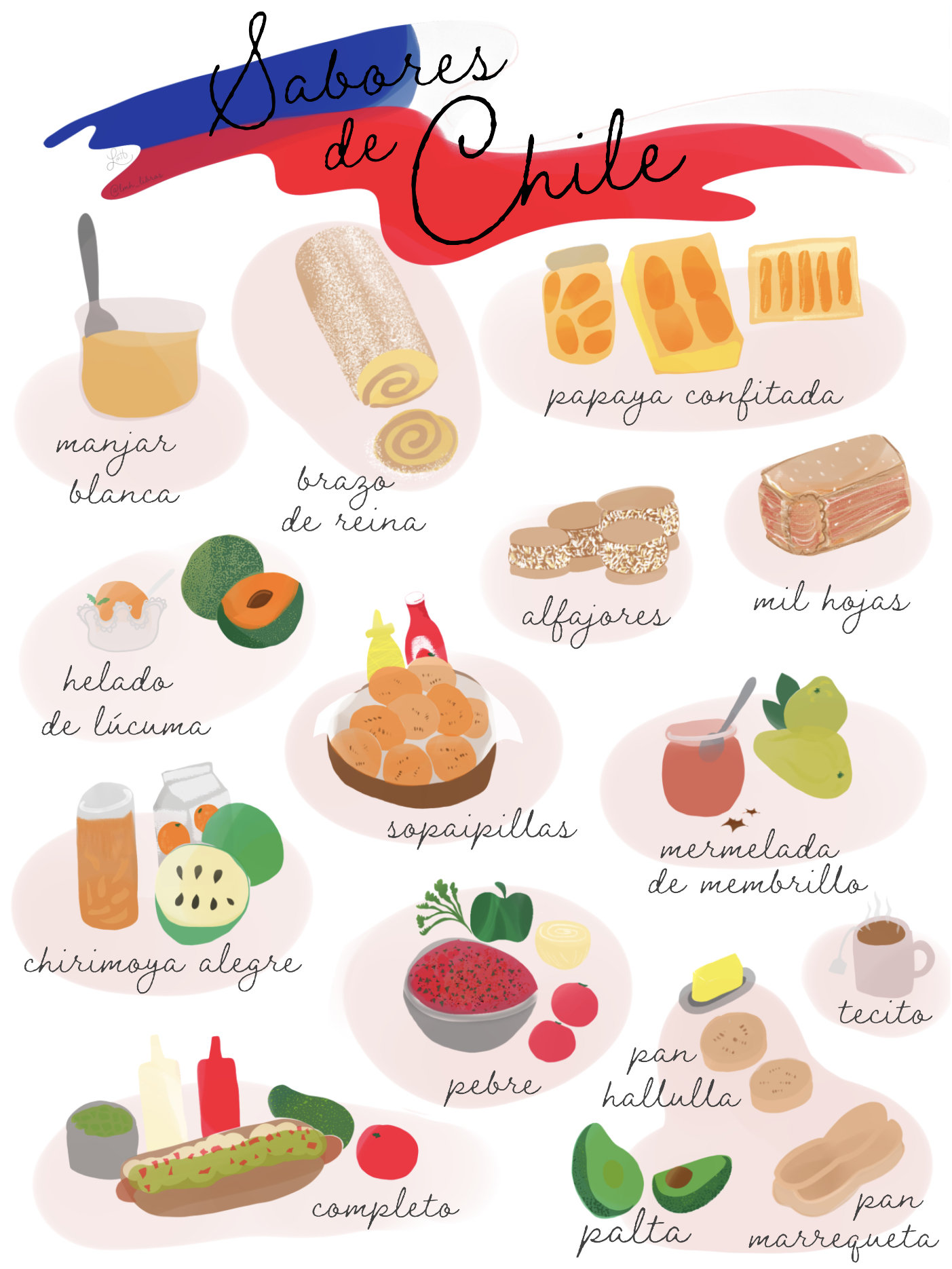 Flavors of Chile Poster PDF Digital Download 300dpi - Etsy