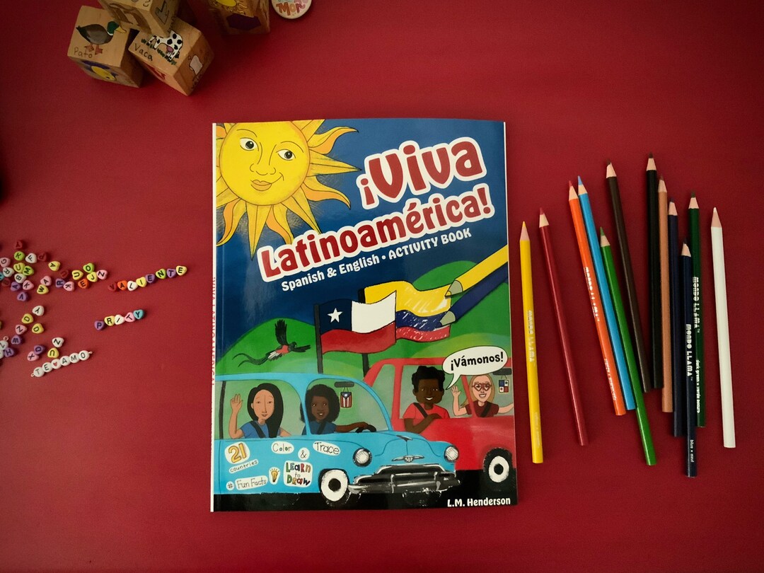 Spanish-bilingual Drawing Coloring and Activity Book - Etsy