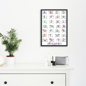 Spanish Alphabet Poster 18 X 24 Inches Standard Heavyweight Matte 6.8 ...