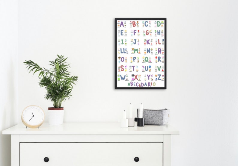 Spanish Alphabet Poster 18 X 24 Inches Standard Heavyweight Matte 6.8 ...