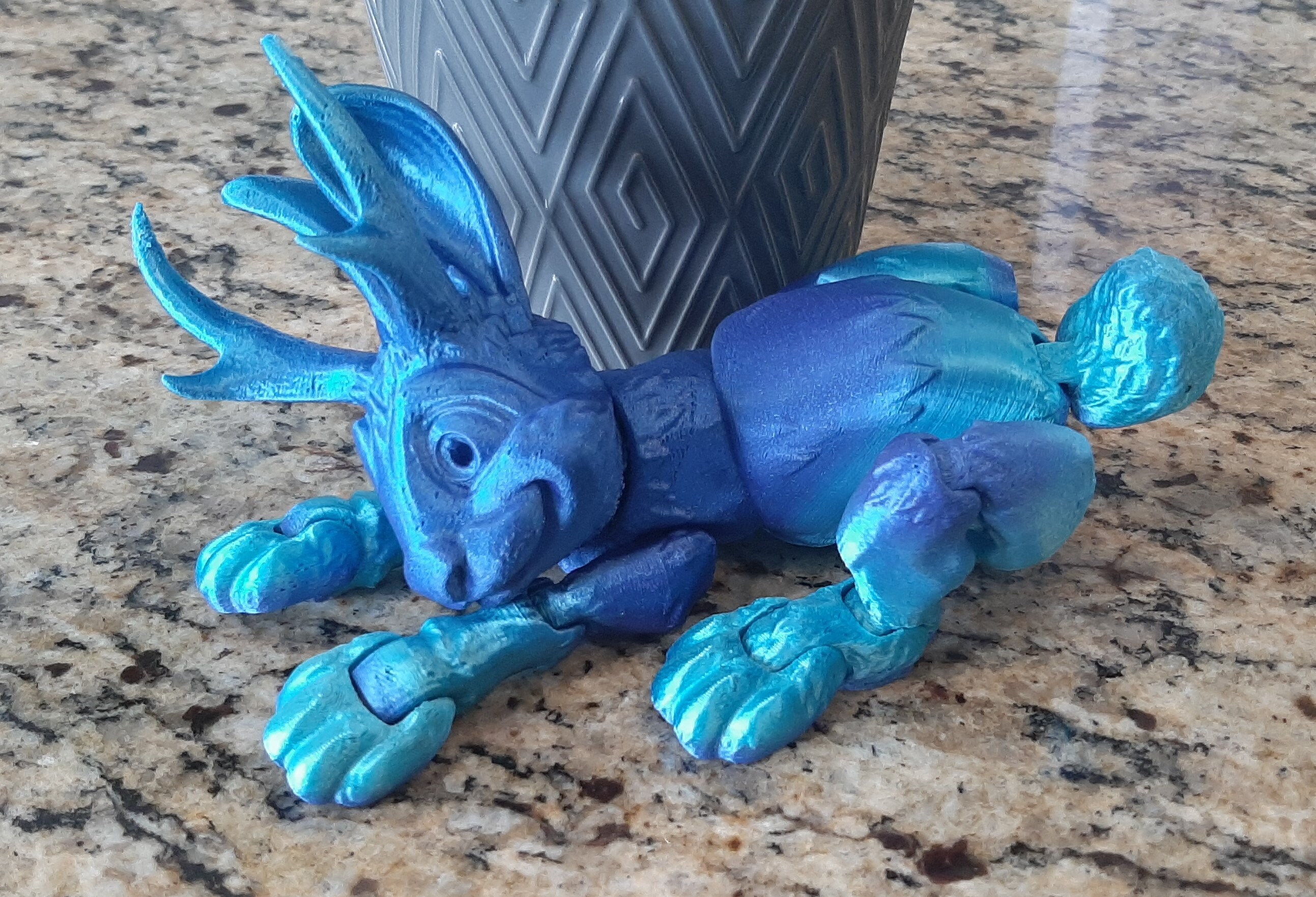 Jackalope 3d Print, Most Adorable 3d Printed Jackalope Ready to Jump ...