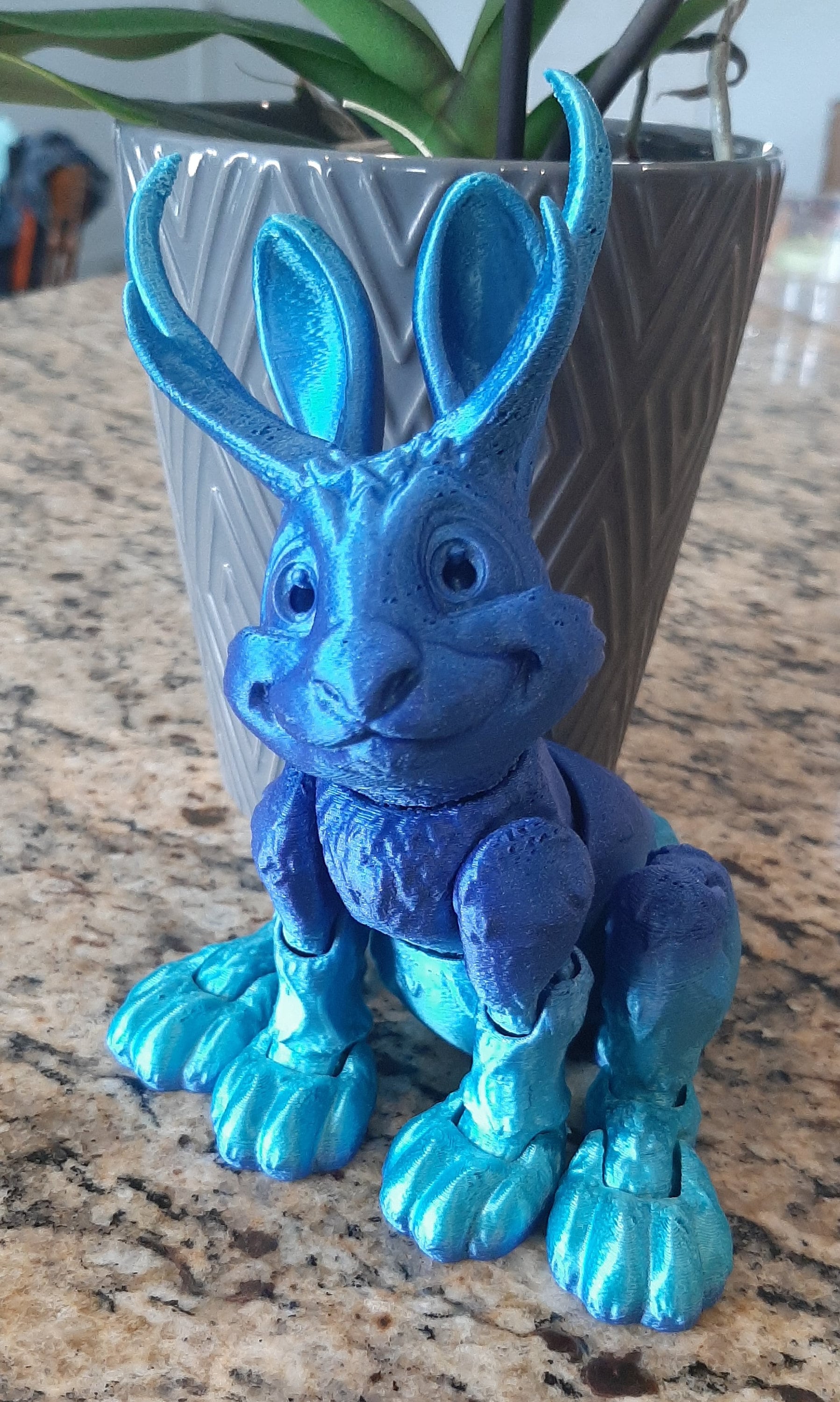 Jackalope 3d Print, Most Adorable 3d Printed Jackalope Ready to Jump ...