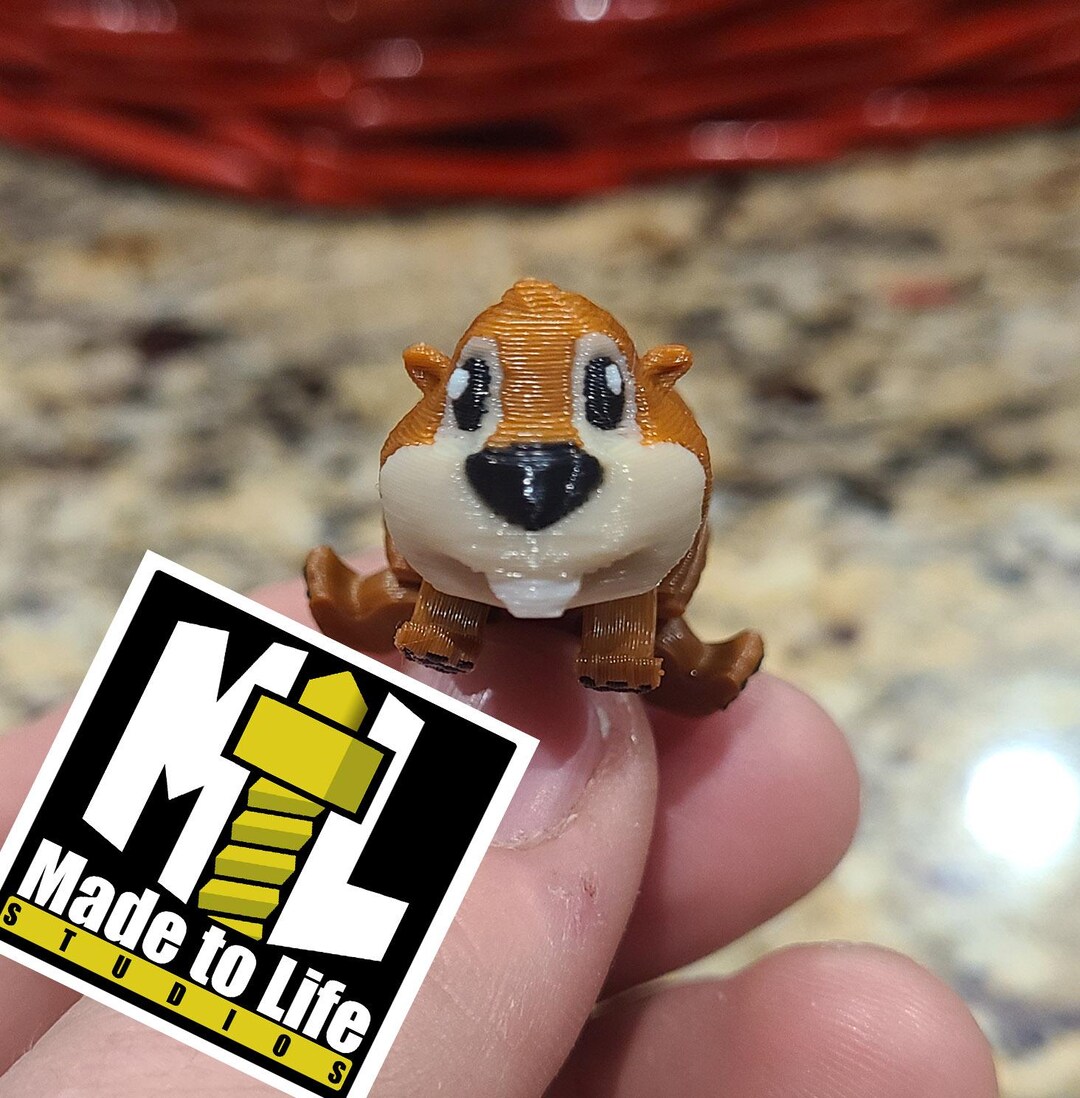 Mini Bever Pocket Buddy 3d Print Files This Tiny Friend is Ready to ...