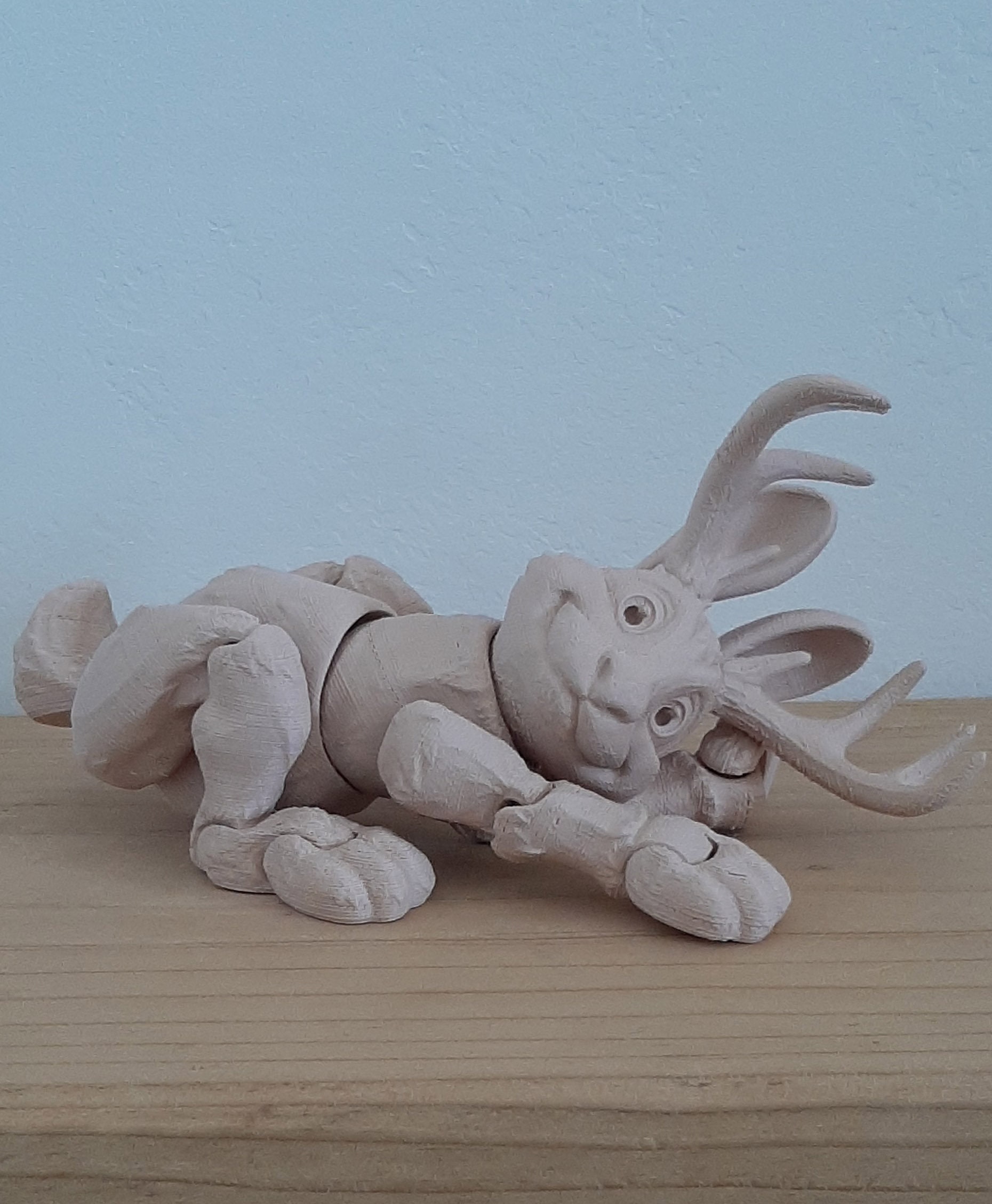 Jackalope 3d Print, Most Adorable 3d Printed Jackalope Ready to Jump ...