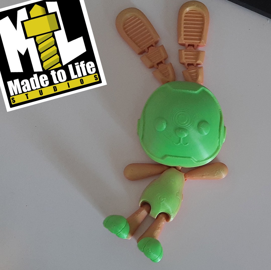 Articulated Robot Bunny Fidget Toy - Etsy