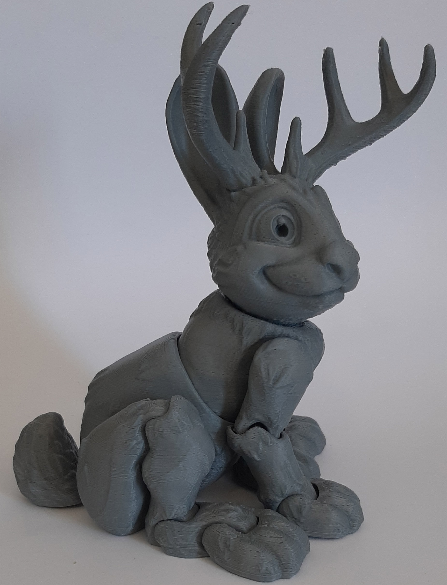 Jackalope 3d Print, Most Adorable 3d Printed Jackalope Ready to Jump ...