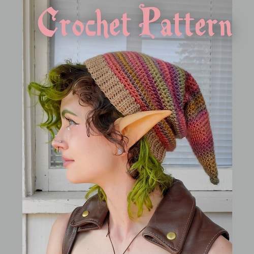 CROCHET PATTERN Fairy Elf Hood taïga Pixie Hood - Etsy